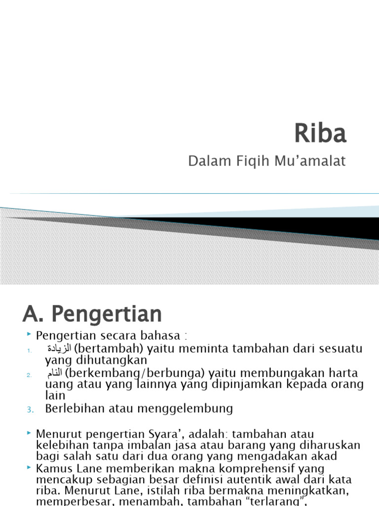 Pertemuan 5 Riba | PDF