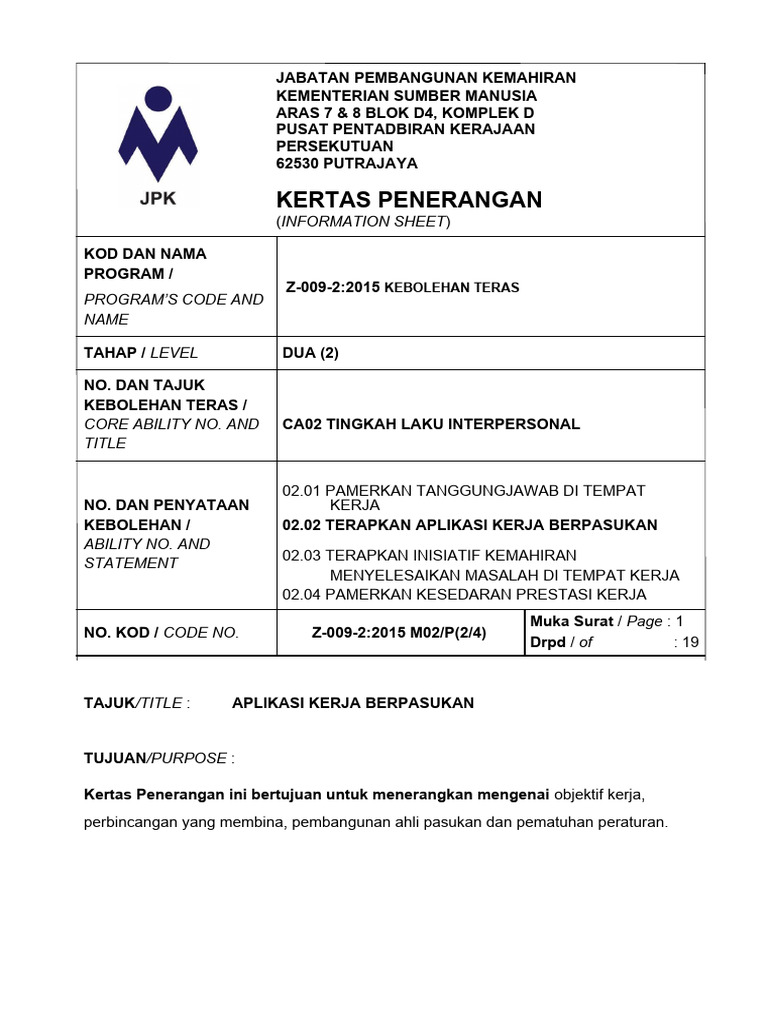 Ca 02 Aplikasi Kerja Berpasukan | PDF