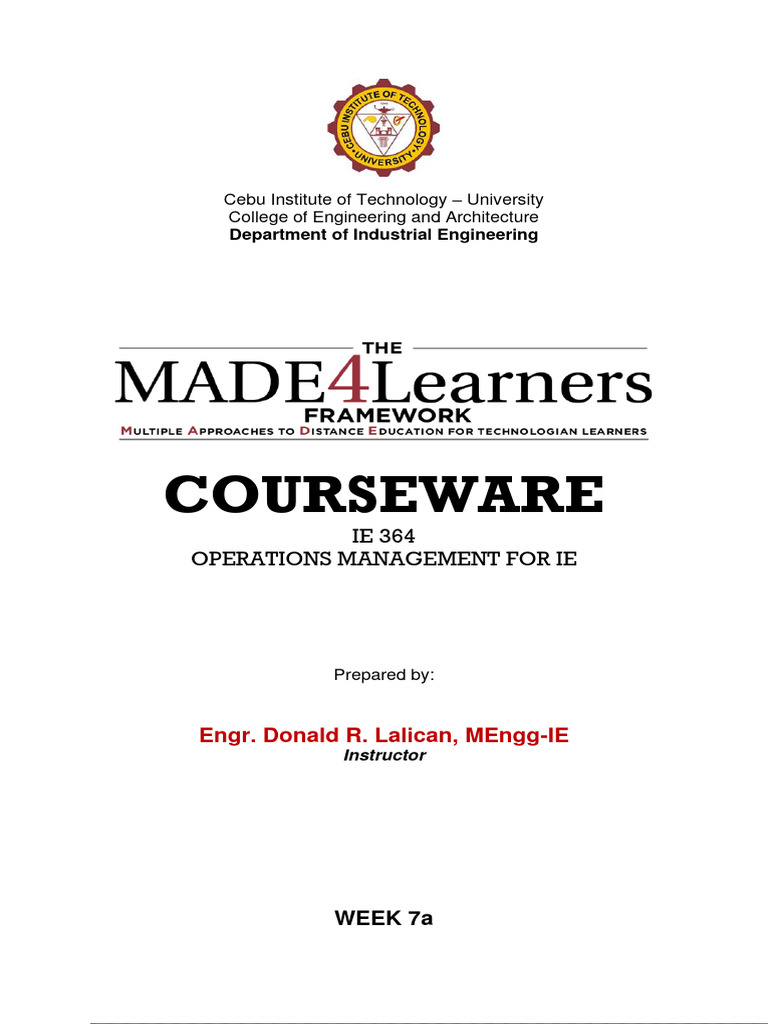 Week7a-Courseware-IE364-OM_DRL | PDF | Page Layout | Automation