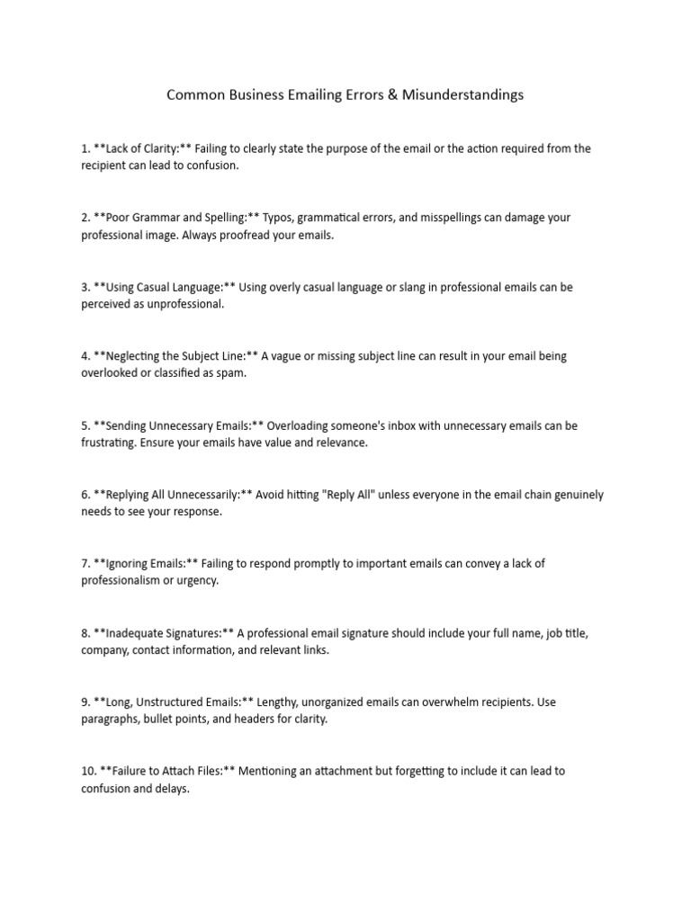 Common Errors Misunderstandings Pdf Human Communication