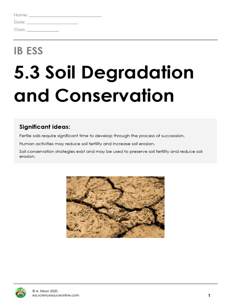 5.3 Soil Degradation and Conservation | PDF | Soil | Agriculture