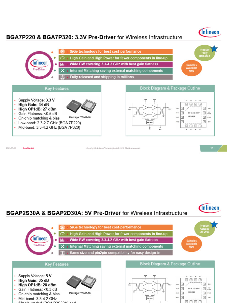 Infineon RF Predriver and Bias Control | PDF | Telecommunications ...