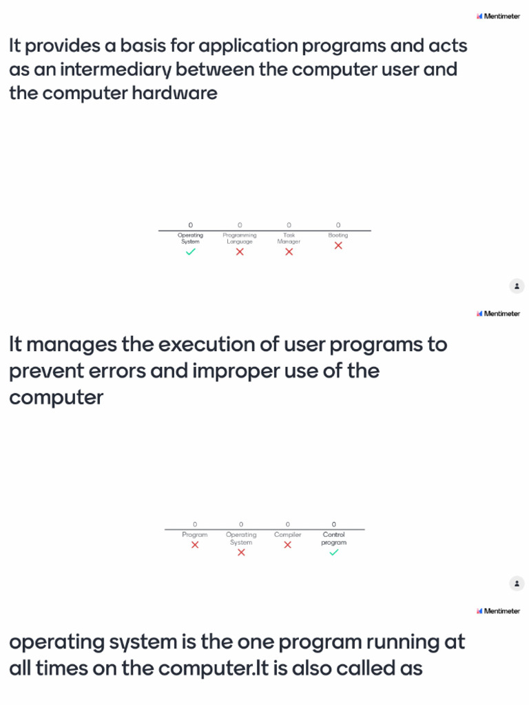 Operating Systems-Unit 1-Quiz | PDF