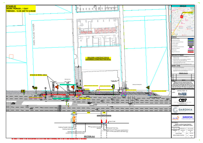 Safety Layout Plan Stage-02 | PDF | Road | Land Transport