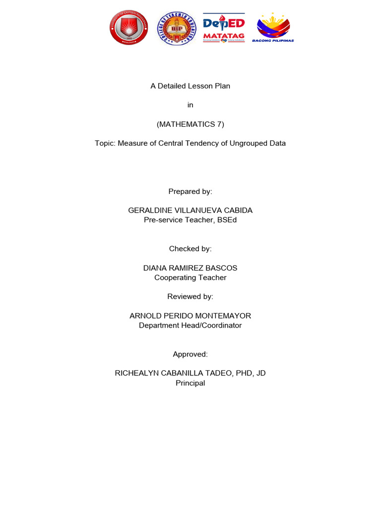 CABIDA GERALDINE V. - Detailed Lesson Plan Template For Final Demonstration Teaching (English ...