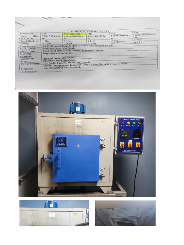 Oven Specification | PDF
