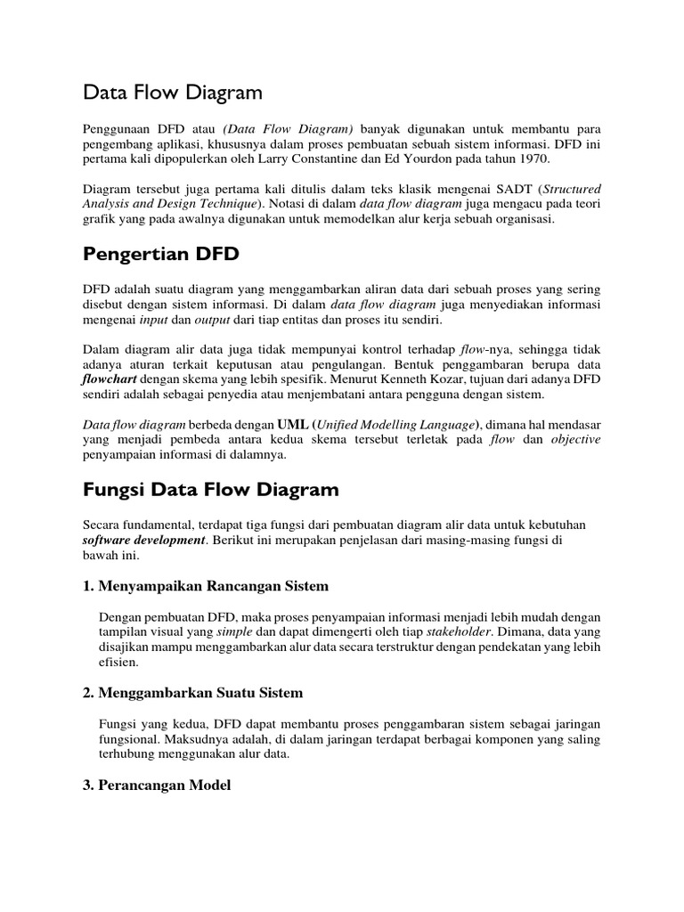 Materi Data Flow Diagram | PDF | Komputer | Teknologi & Rekayasa