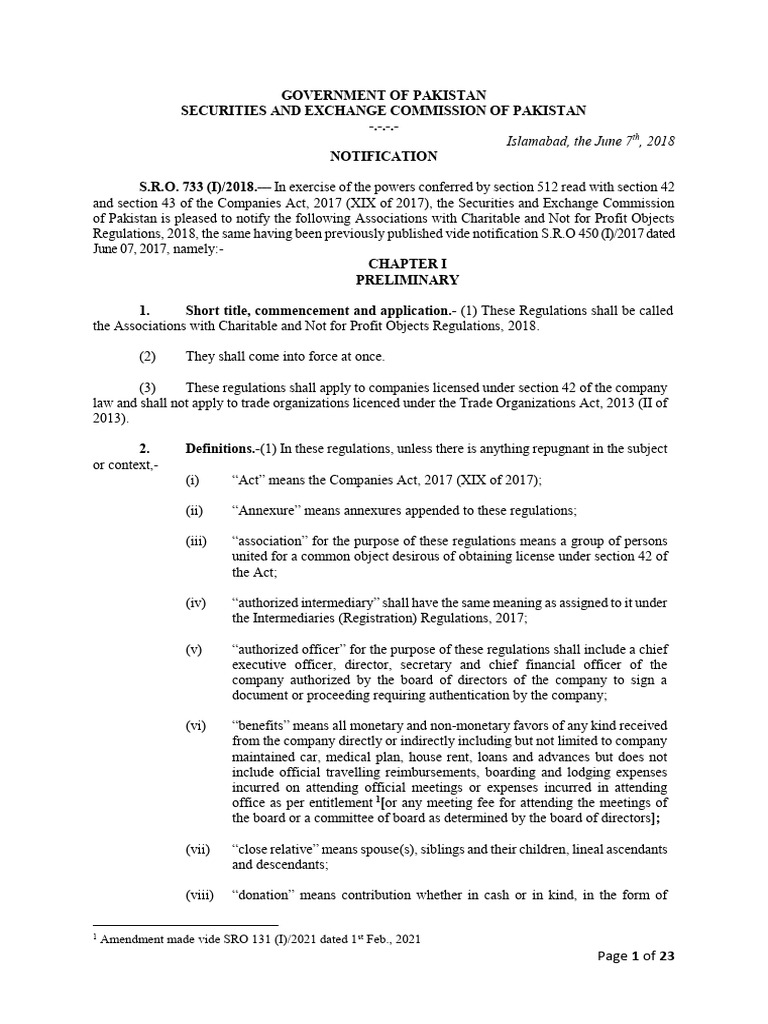2018 Regulations for Not-for-Profit Associations | PDF | Regulatory ...