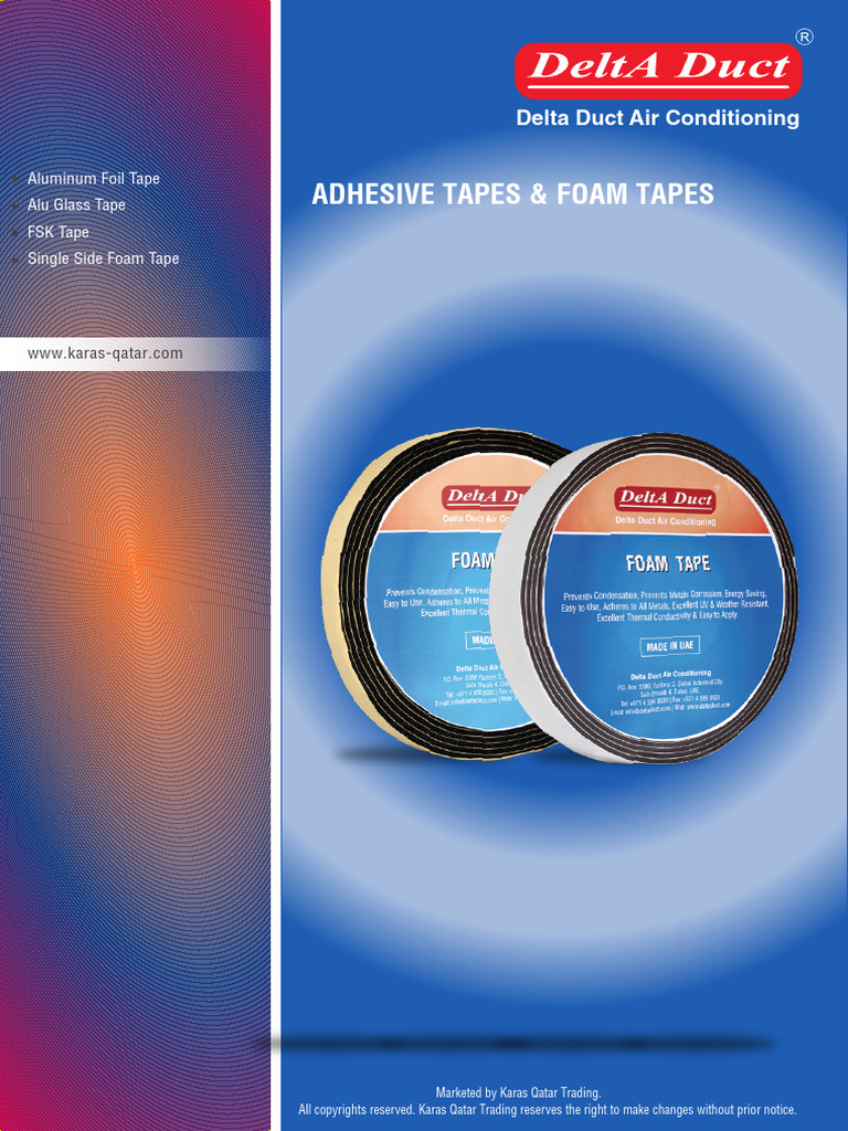 Delta Adhesive Tapes & Foam Tapes 2020 R1 | PDF | Duct (Flow) | Adhesive