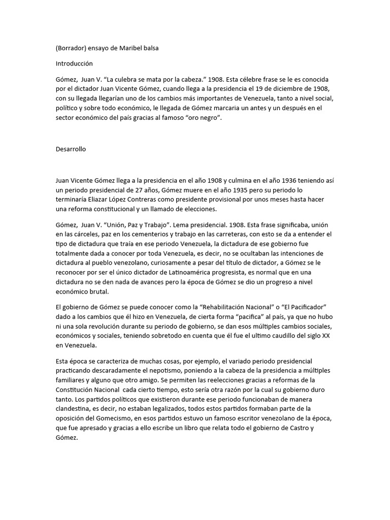 Cómo se dice "Gómez" en Venezuela | PDF | Venezuela | Petróleo