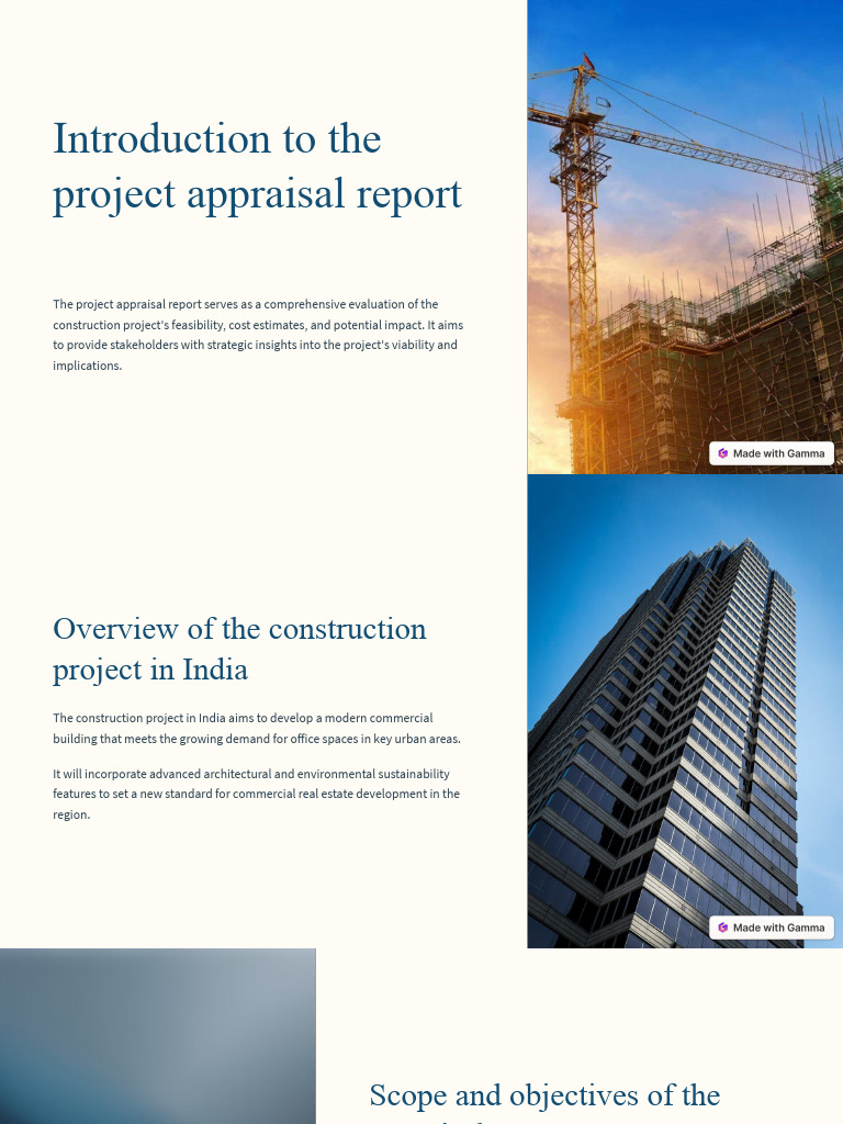 Introduction To The Project Appraisal Report | PDF | Feasibility Study ...