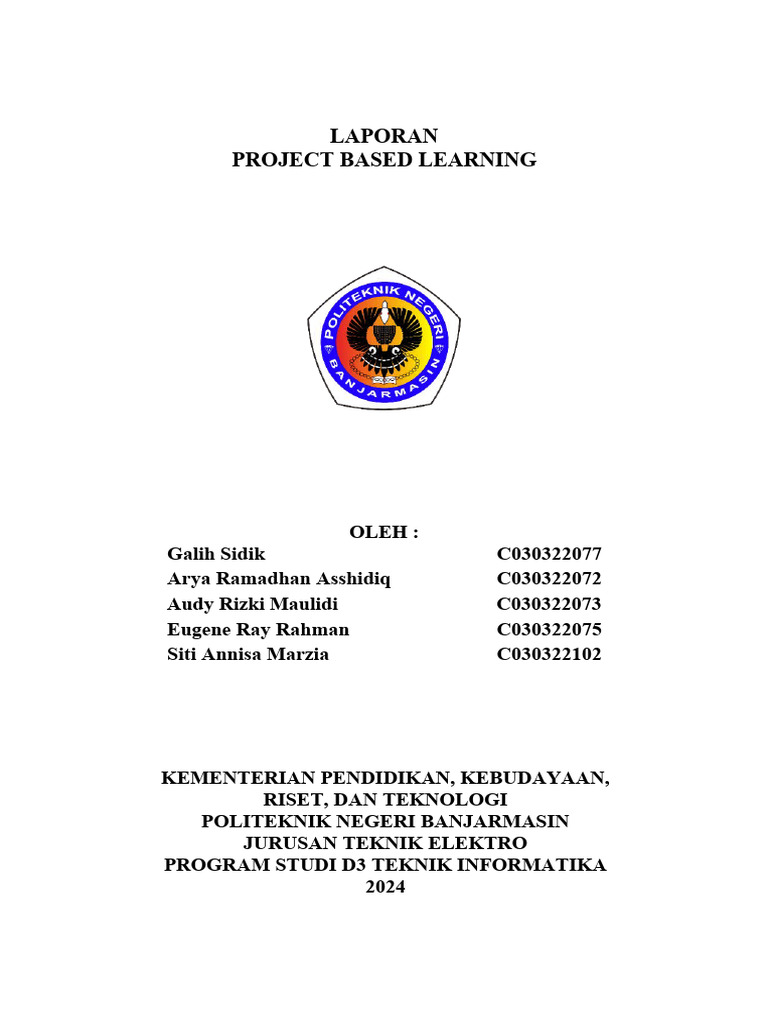 Laporan PBL Poliban | PDF