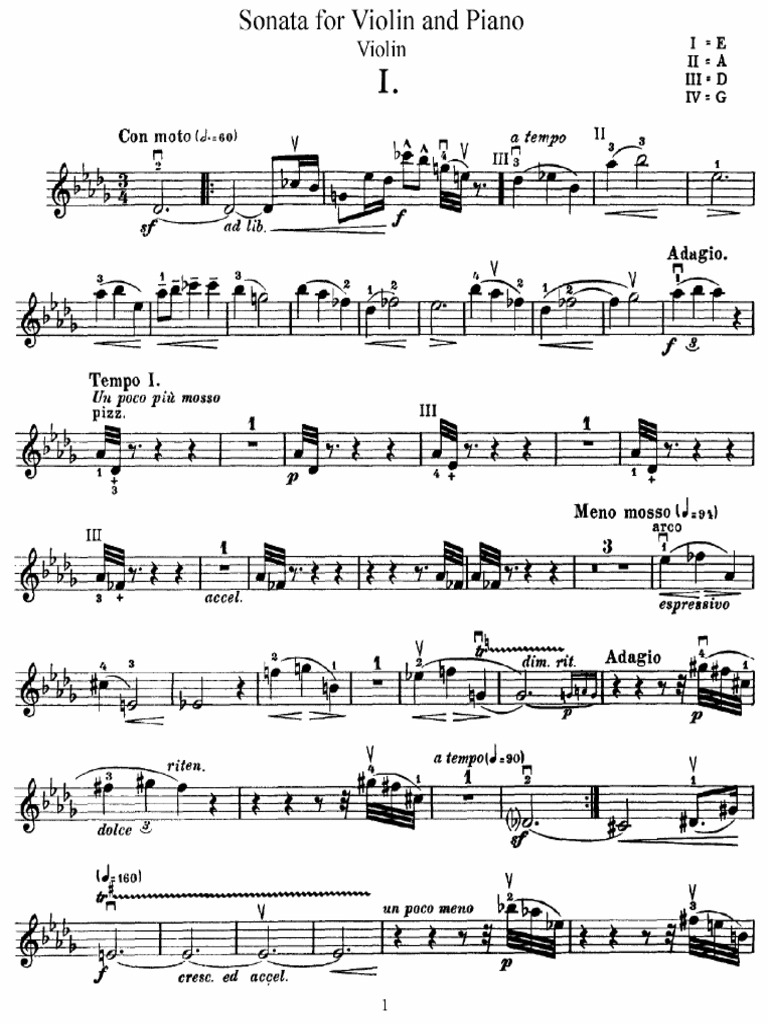 IMSLP11709-Janacek - Violin Sonata (Part) | PDF