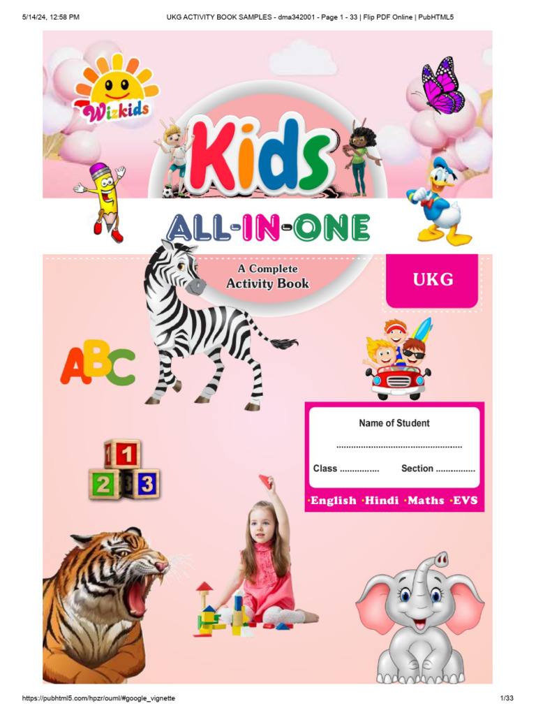 UKG ACTIVITY BOOK SAMPLES - Dma342001 - Page 1 - 33 - Flip PDF Online ...