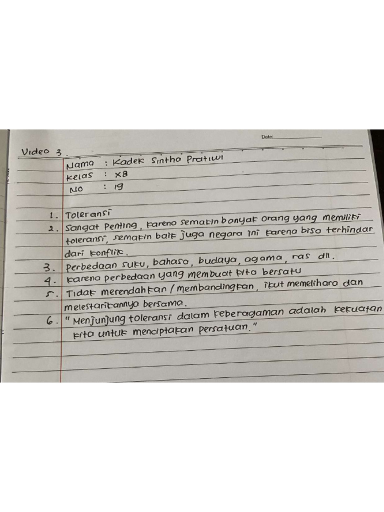 Video 3 (Kadek Sintha Pratiwi) | PDF