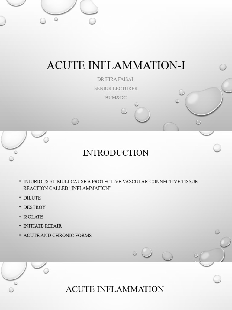 Understanding Acute Inflammation Process | PDF | Endothelium | Cell ...
