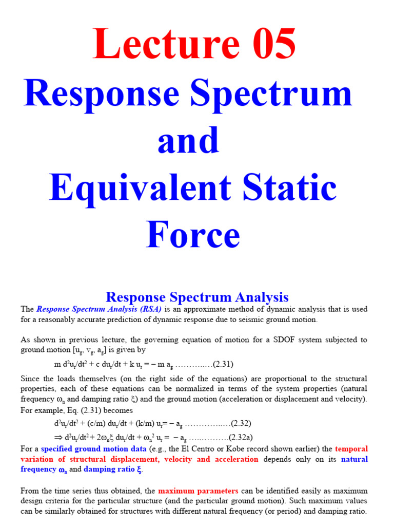 Lecture 05.423 | PDF | Force | Mechanical Engineering
