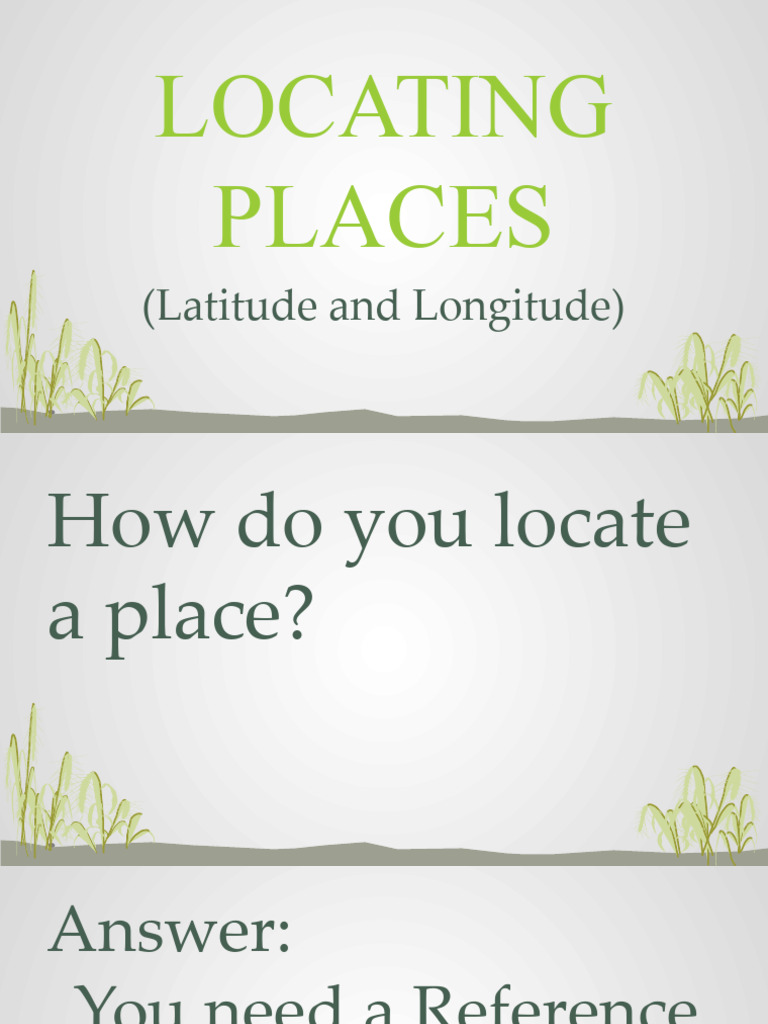 Lesson 3 - Geographic Coordinate System | PDF