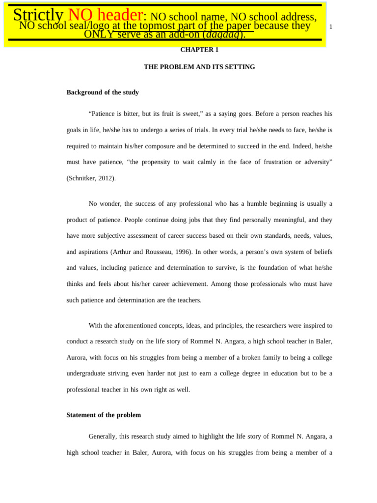 Teacher's Journey: Rommel Angara's Story | PDF | Cognition