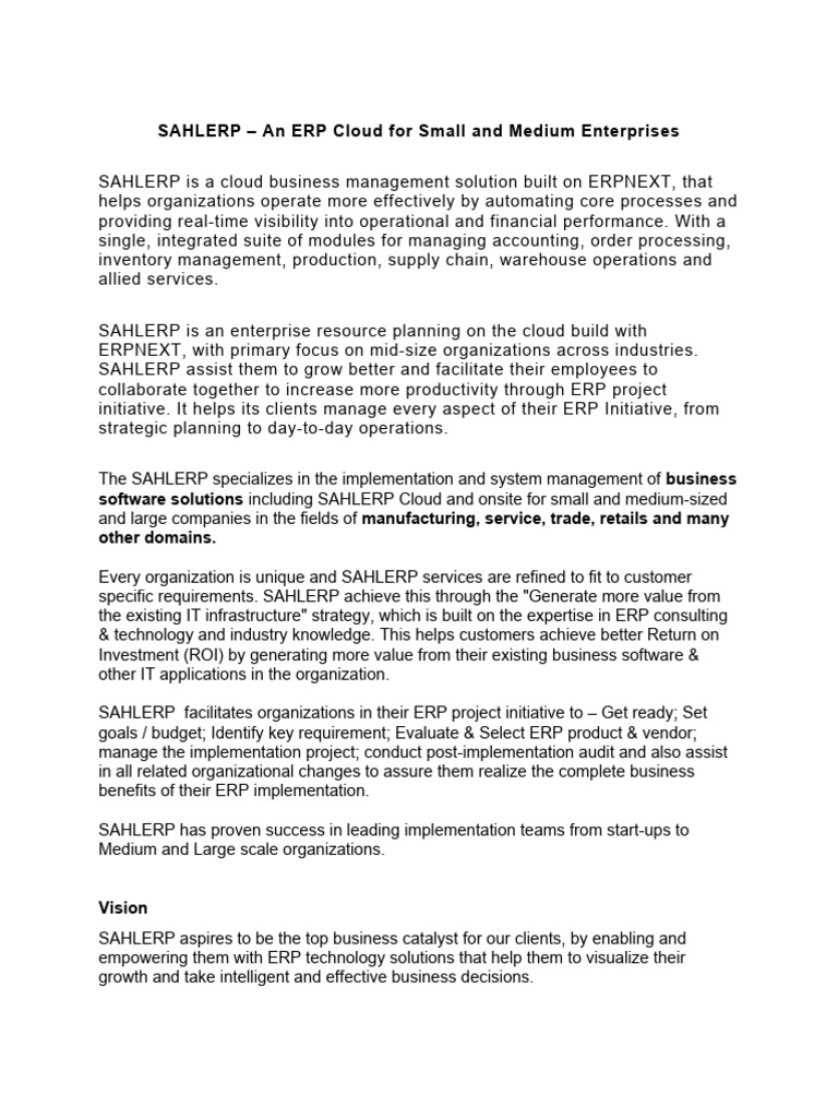 Erpnext Overview Ver 1.0 | PDF | Enterprise Resource Planning ...