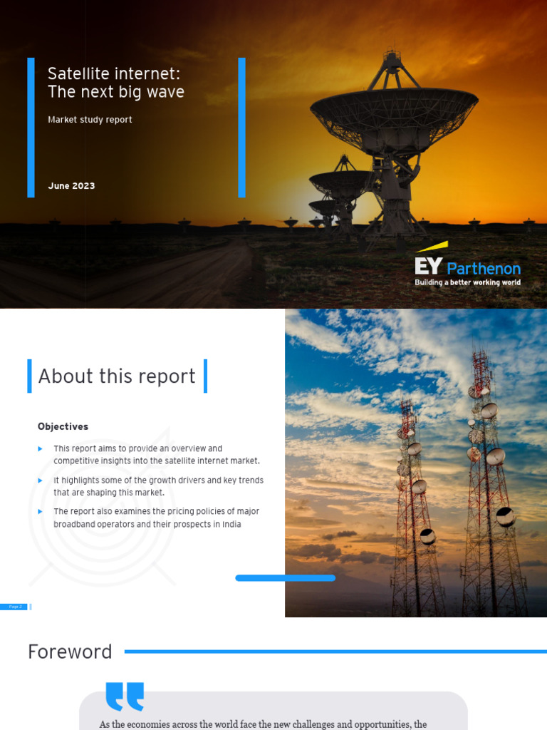 Ey Satellite Internet The Next Big Wave Market Study Report | PDF ...