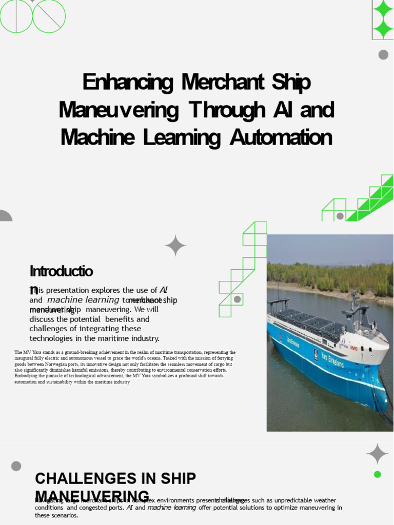 Enhancing Merchant Ship Maneuvering Through Ai and Machine Learning Automation | PDF ...