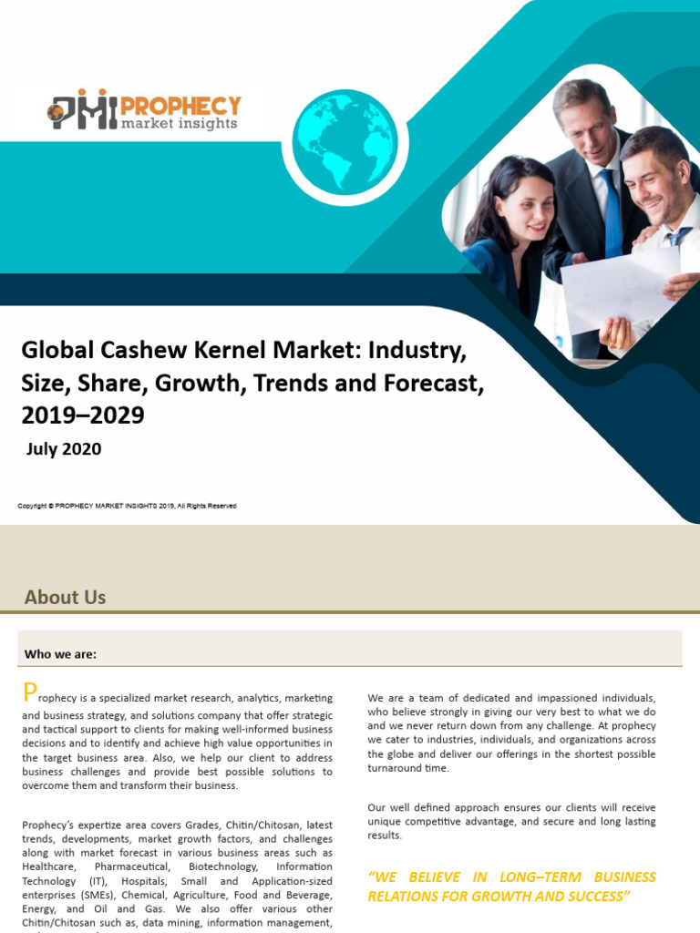 Sample - Global Cashew Kernel Market | PDF | Data | Forecasting