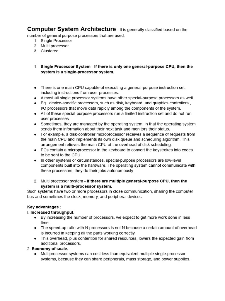 Os Unit 1 | Download Free PDF | Operating System | Computer Cluster