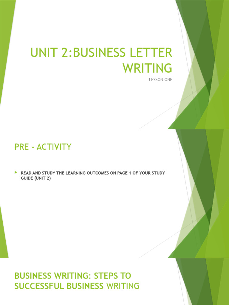 Business Letter Writing Guide | PDF