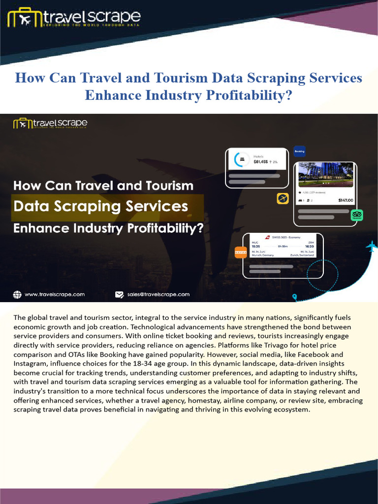 How Can Travel and Tourism Data Scraping Services Enhance Industry Profitability | PDF | Tourism ...