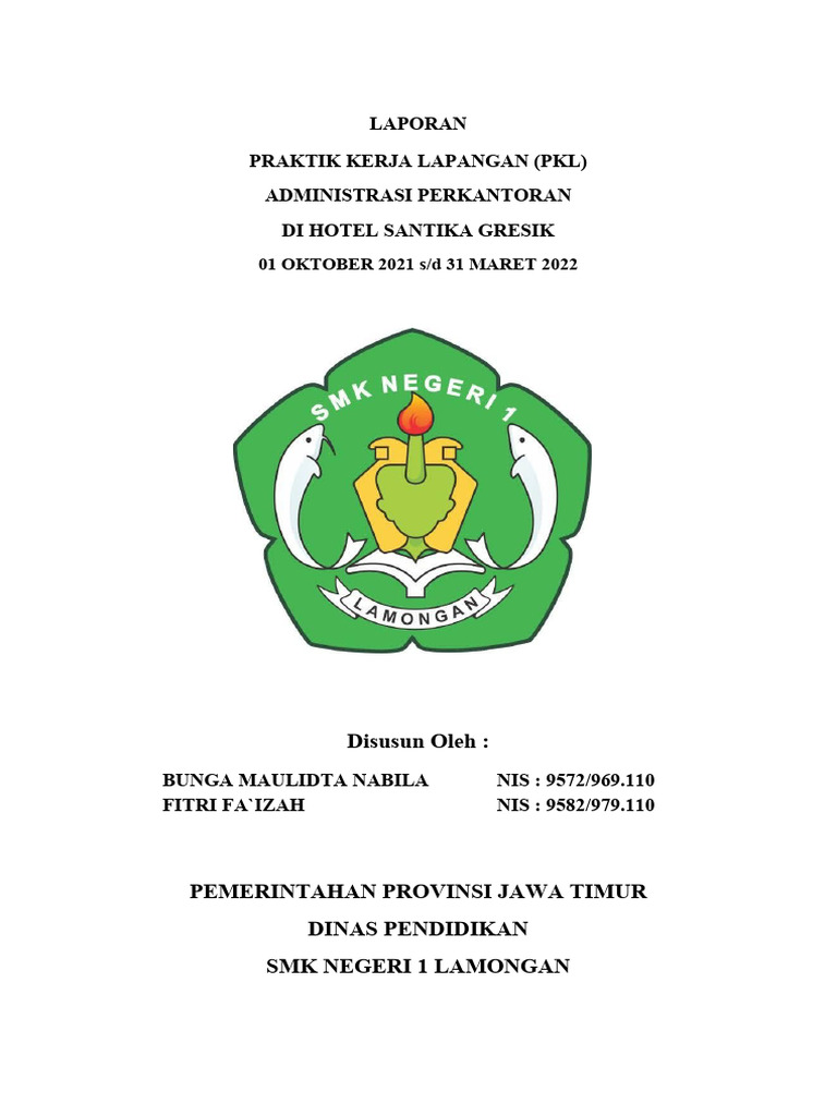 Laporan PKL Administrasi di Hotel Santika | PDF