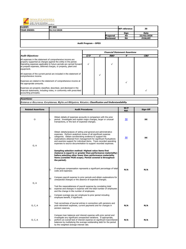 Profit or Loss - General and Administrative Expenses Done | PDF ...