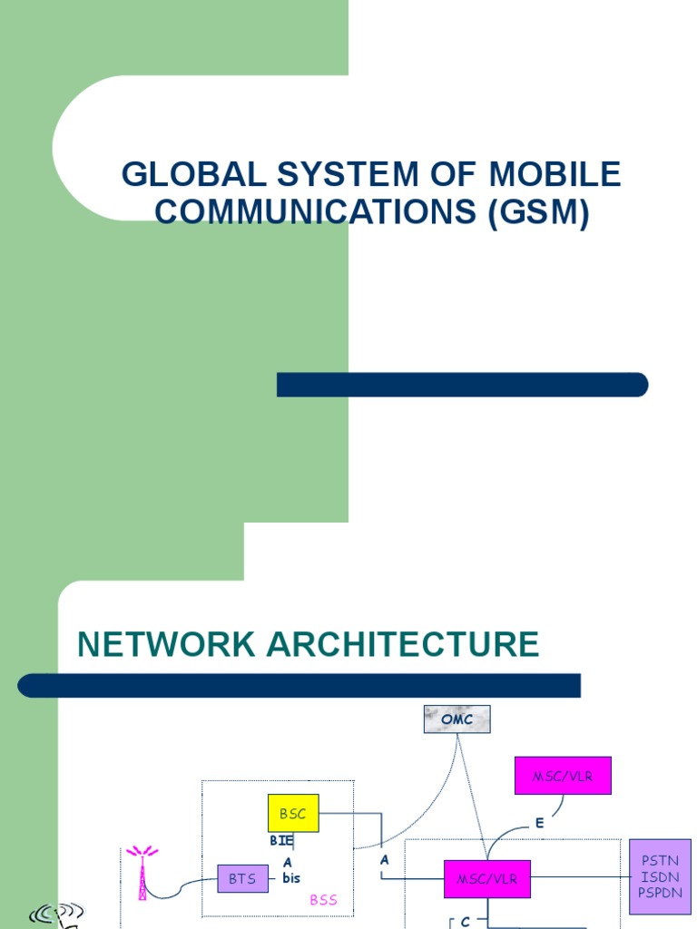 GSM | PDF | Telecommunications | Data Transmission
