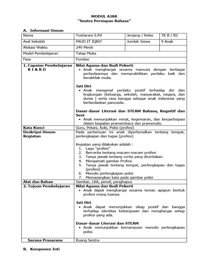 MODul Ajar 12 Profesi | PDF