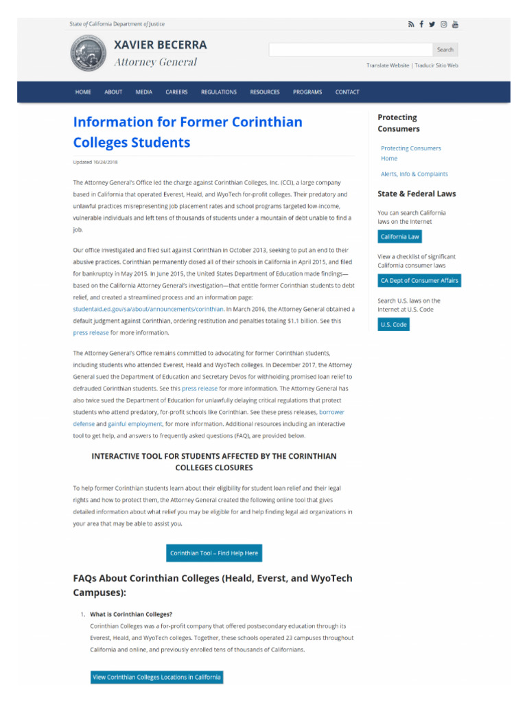 Wyotech School CA Gov Corinthian 2021 01-06-05!20!15 | PDF