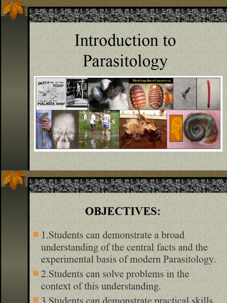Introduction To Parasitology | PDF | Parasitism | Parasitology