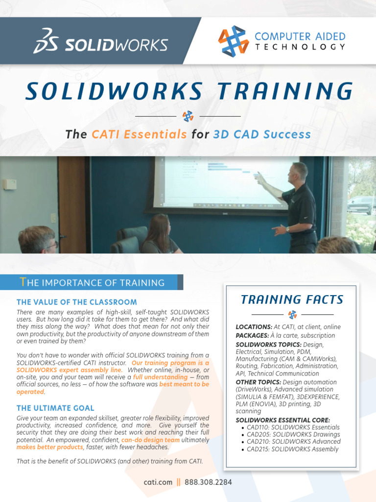 Cati Solidworks Training Guide | PDF | Drawing