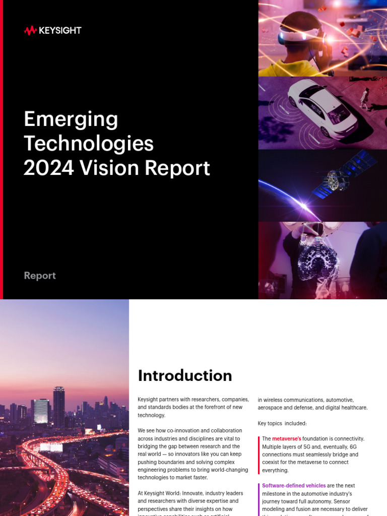 Emerging Technologies 2024 Vision Report | Download Free PDF ...