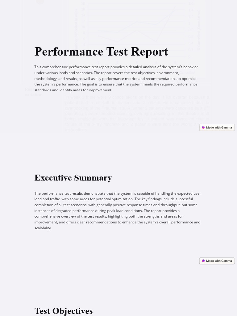 Performance Test Report | PDF | Information Technology Management ...