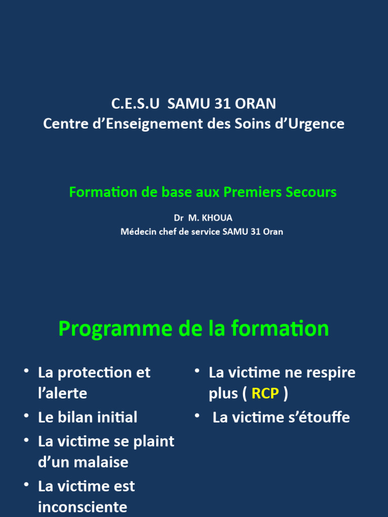 Module Secourisme 2021 | PDF | Réanimation cardio-pulmonaire | Arrêt cardiaque