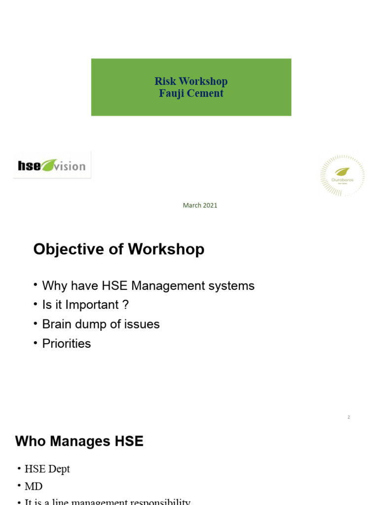 HSE Management Workshop Guide | PDF