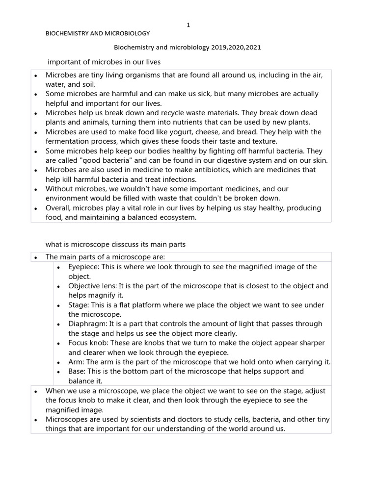 Biochemistry and Microbiology 2019 | PDF | Osmosis | Fatty Acid
