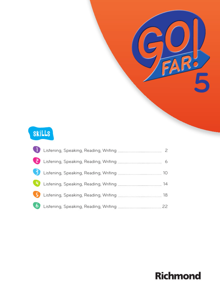 Listening, Speaking, Reading, Writing Go Far 5 | PDF