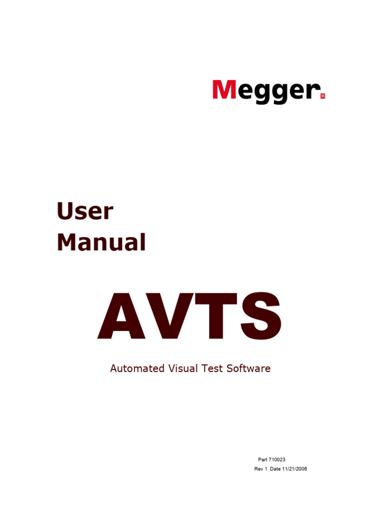 AVTS Manual 08-08-06 | PDF | Computer File | Menu (Computing)