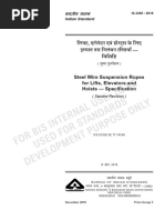 IS 2266:2019 Steel Wire Ropes Manual | PDF | Rope | Wire