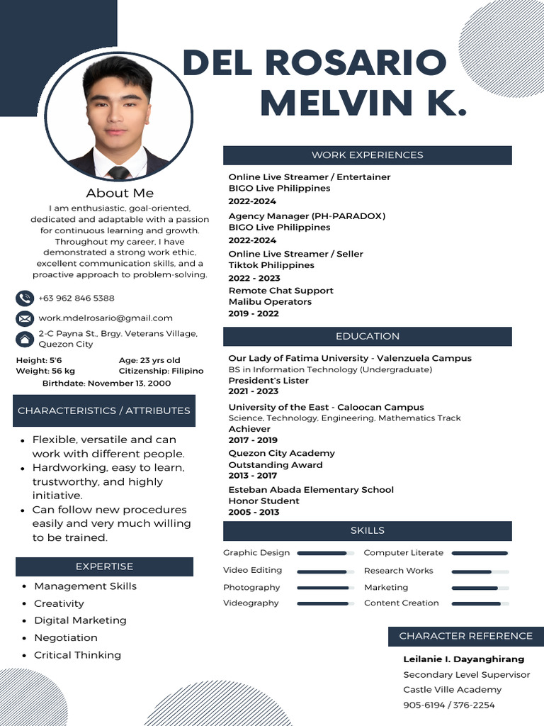 CV (Del Rosario, Melvin) | PDF