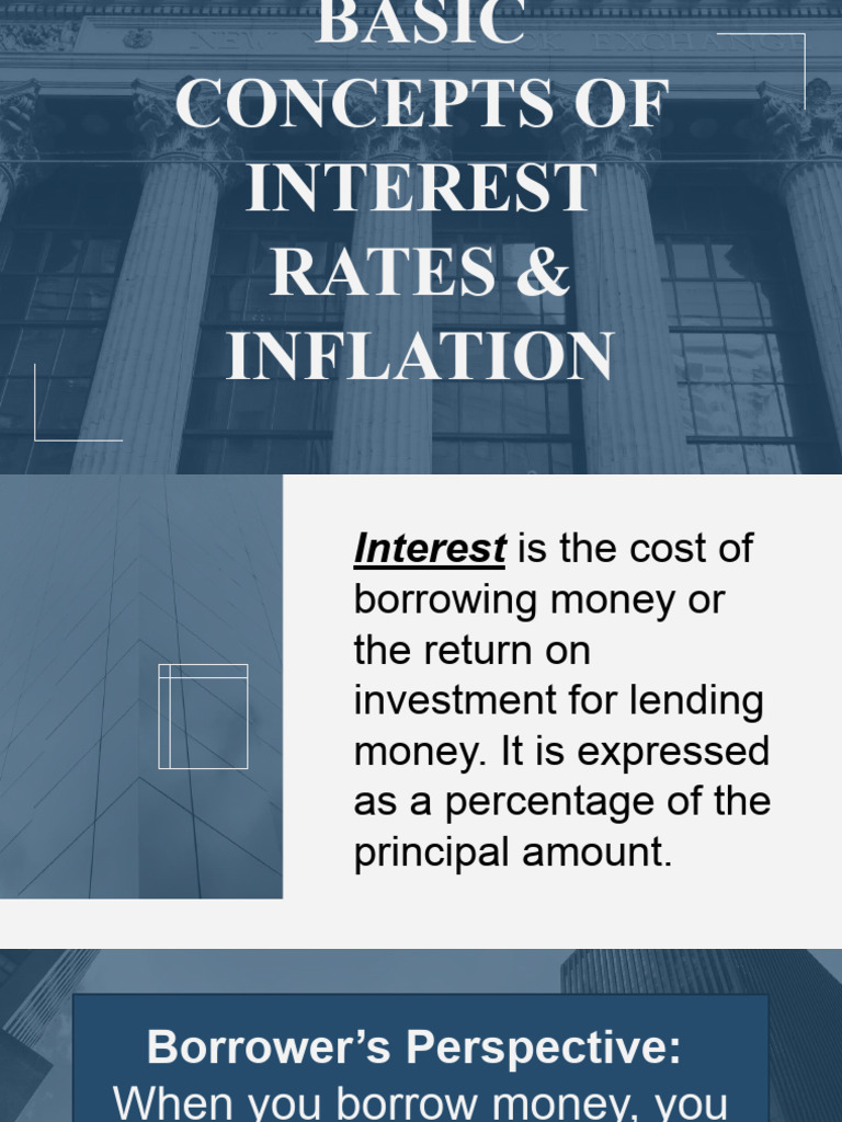 Basic Concepts of Interest Rates Inflation | PDF | Inflation | Interest