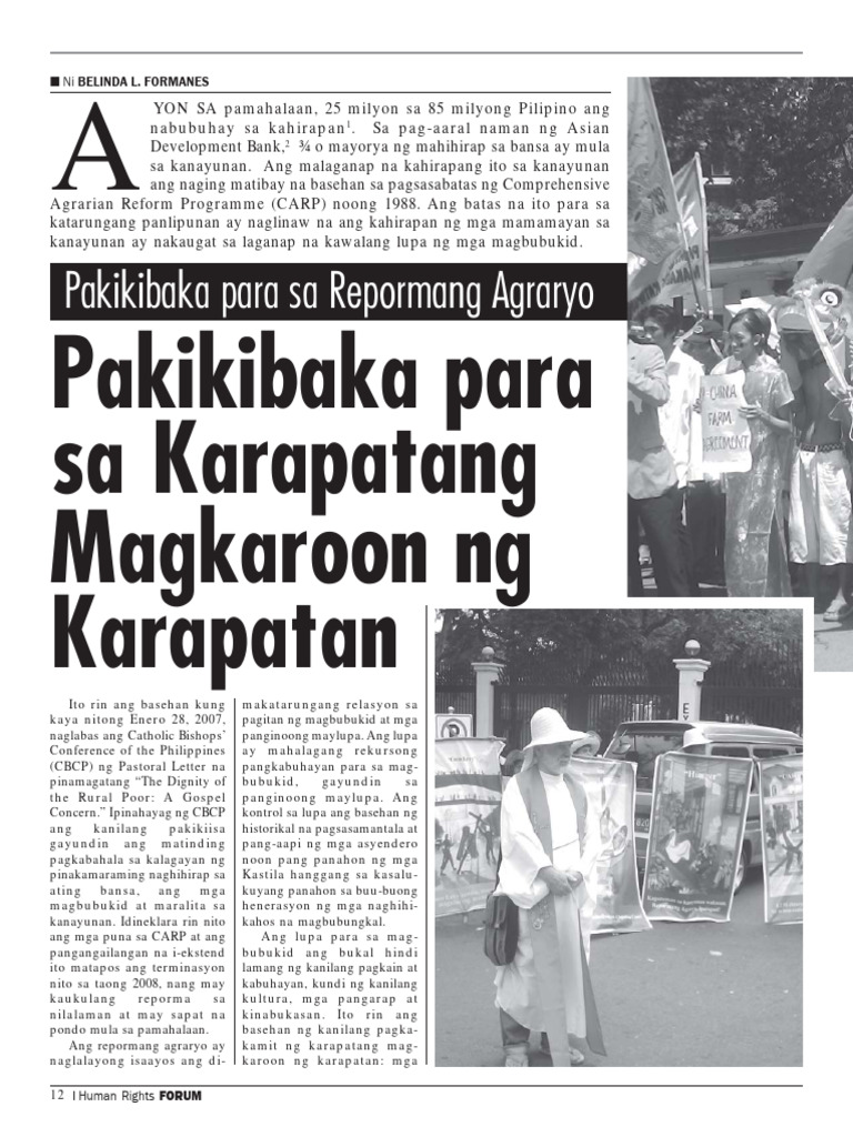 Pakikibaka para Sa Repormang Agraryo | PDF