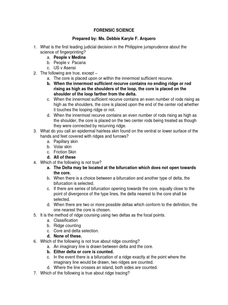 Forensic Science: Fingerprint Analysis | PDF | Fingerprint | Firearms