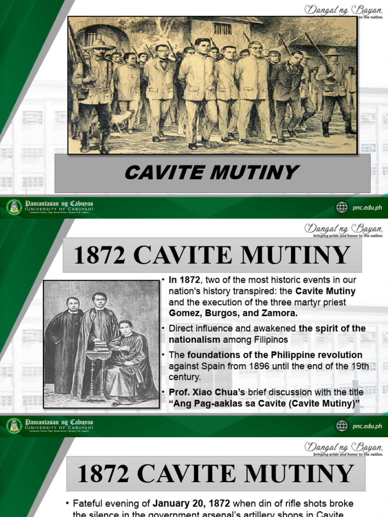 Cavite Mutiny of 1872: Key Events | PDF